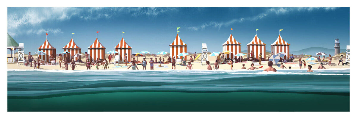 BEACH, THE by JC Richard – RARE PRINTS AND POSTERS