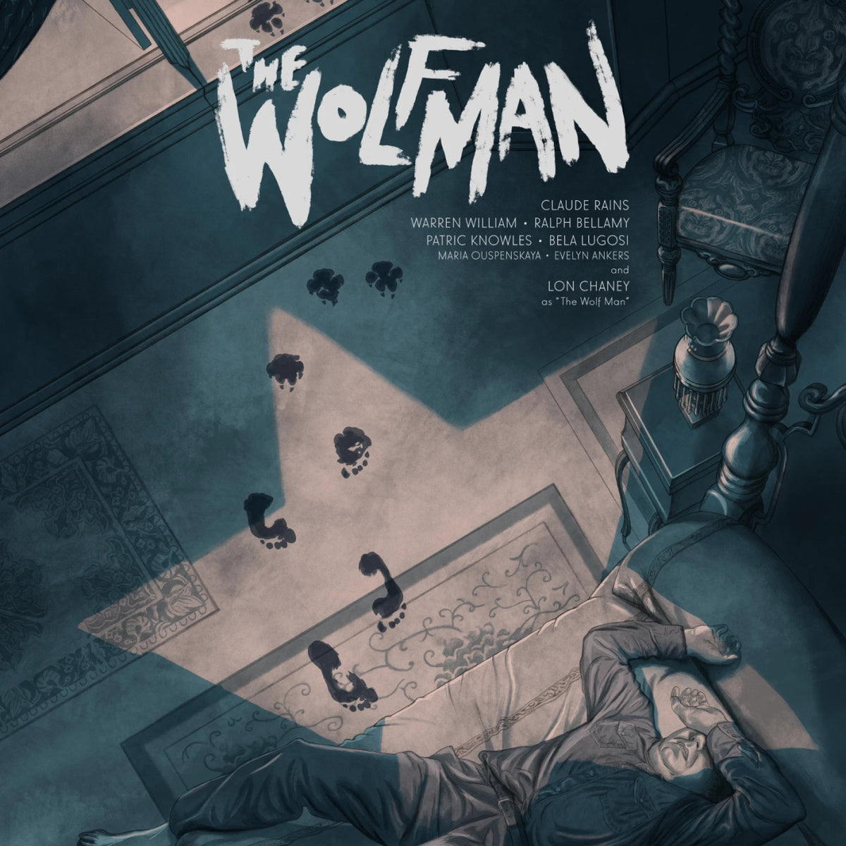 The Wolfman Screen Print (regular) by Jonathan Burton Limited Edition ...